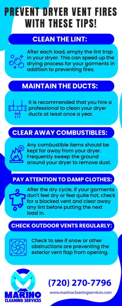 Prevent Dryer Vent Fires With These Tips| Marino Cleaning Services